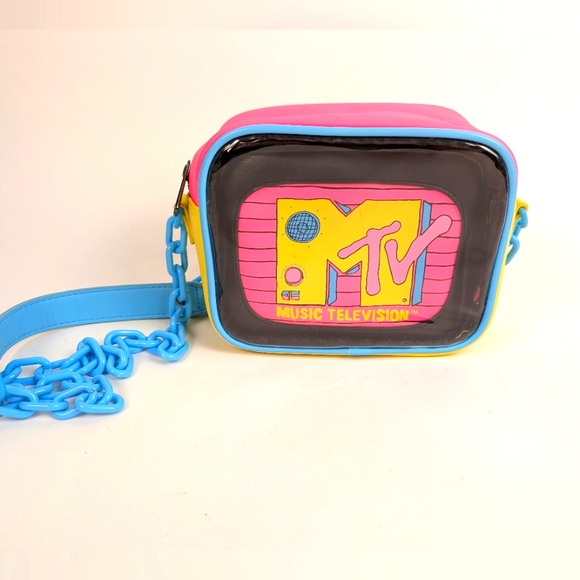 Loungefly | Bags | Loungefly Mtv Retro Cross Body Bag Purse 8s 90s 2 ...